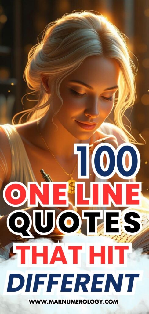 100 Powerful One-Line Quotes That Hit Different